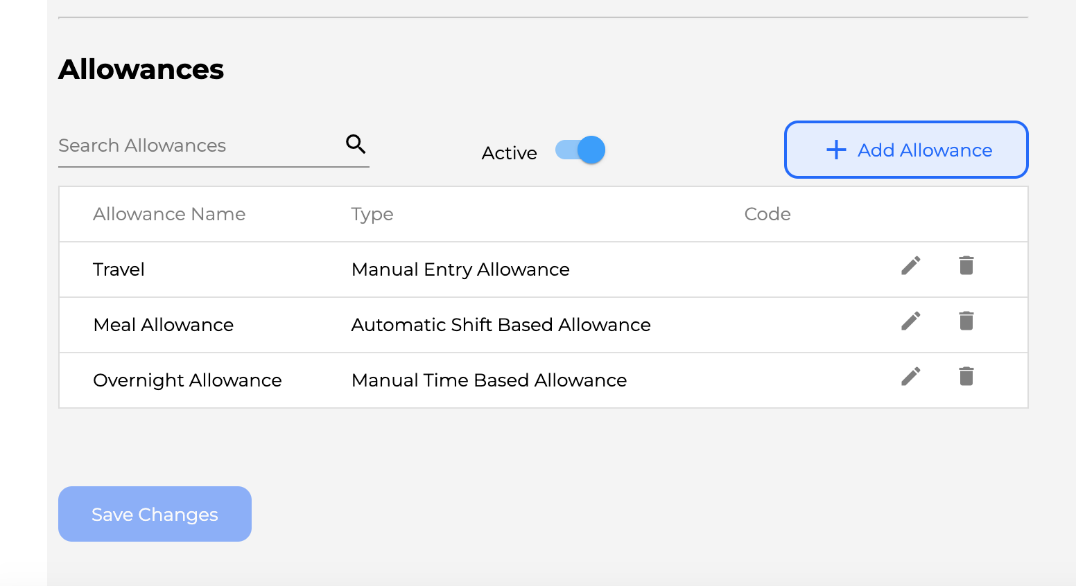 How to Set Up Allowances